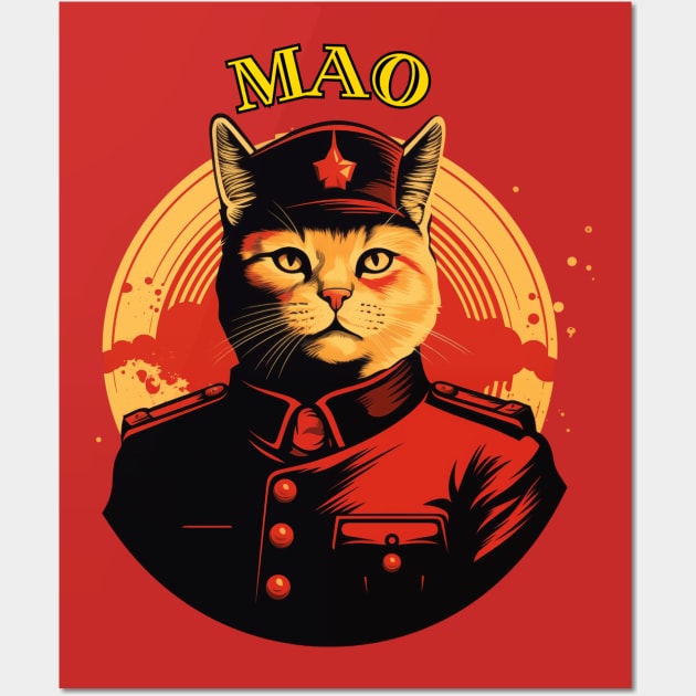 Chairman Mao - Chairman Meow - Mao Zedong Communist Party Leader Cat ...